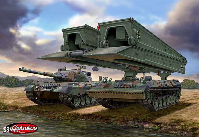 Leopard 1A5 & Bridgelayer Biber Revell 03307 Scale 1/72