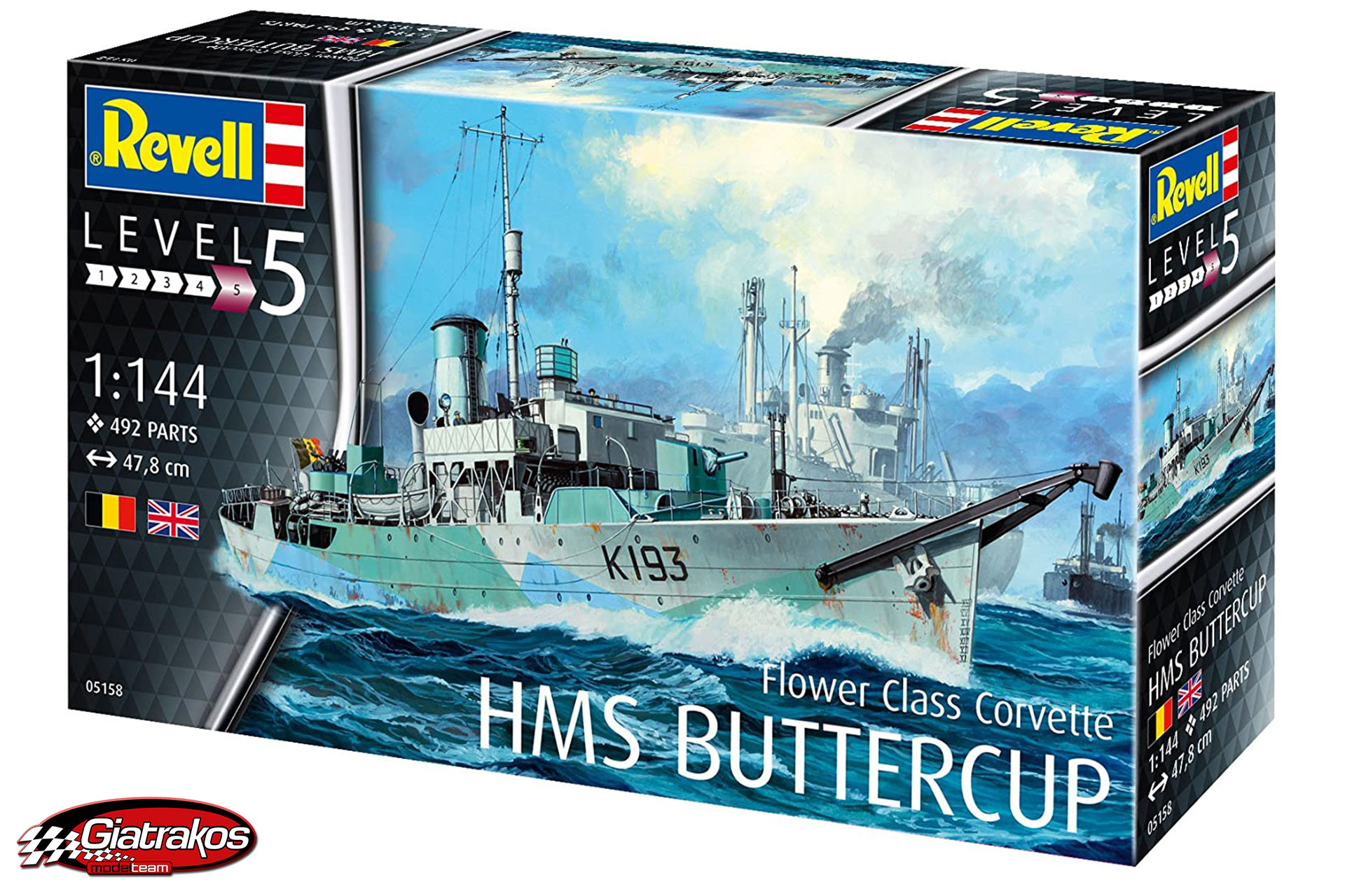 HMS Buttercup, Flower Class Corvette Scale 1/144, Revell 05158
