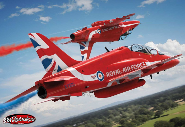 RAF Red Arrows Hawk 2015 Starter Set 1:72