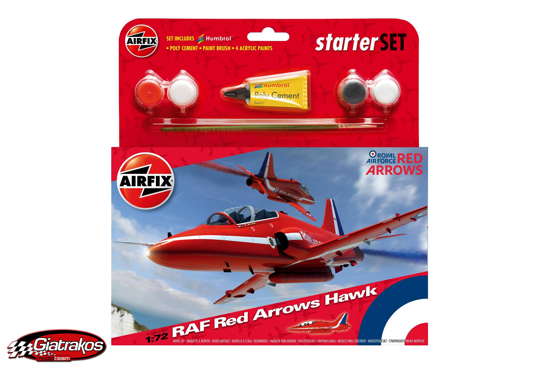 RAF Red Arrows Hawk 2015 Starter Set 1:72